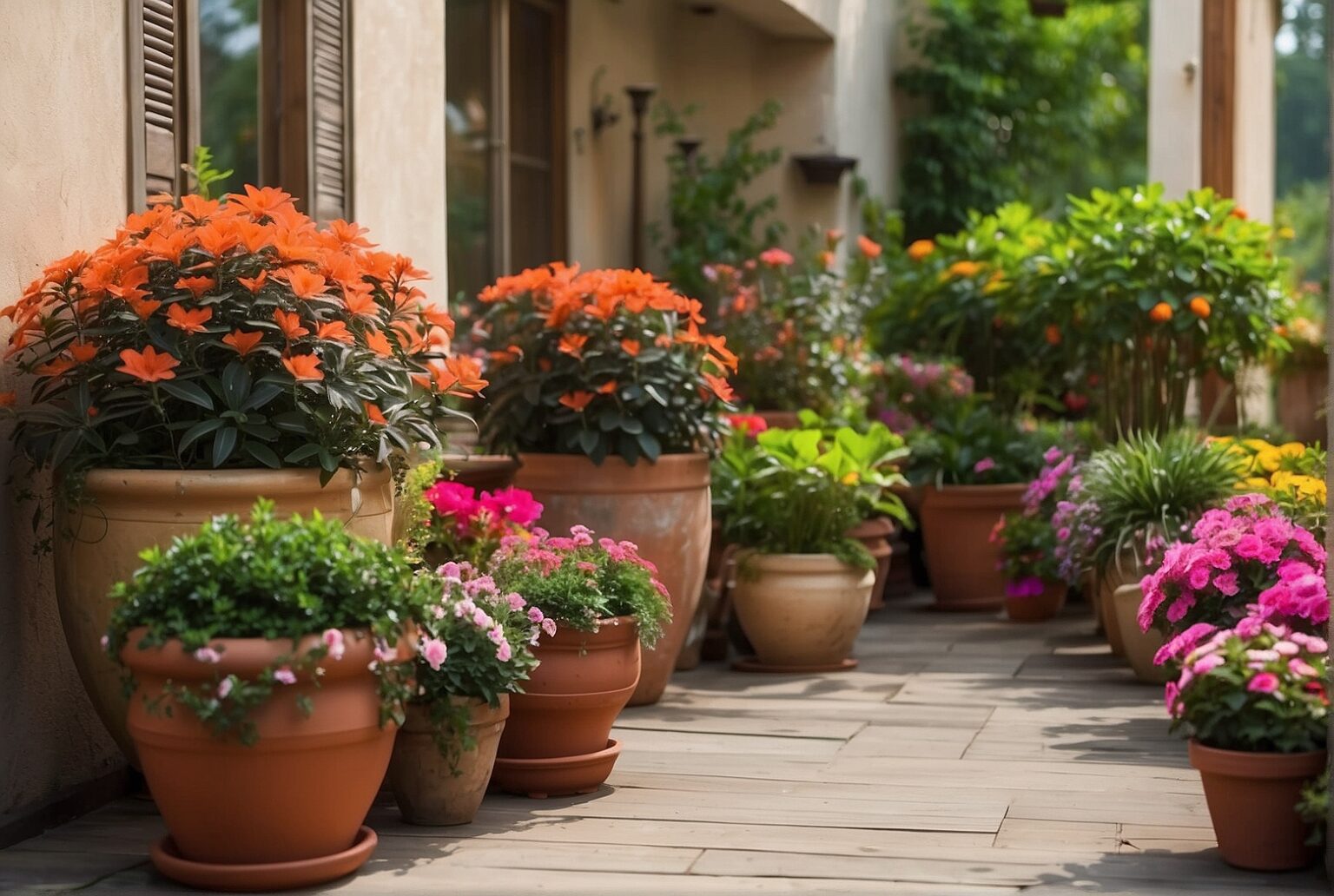 Outdoor Potted Plants Full Sun