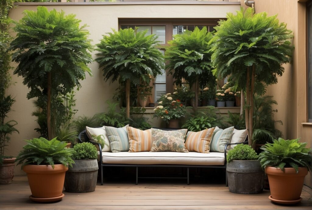 Tall Outdoor Potted Plants for Privacy