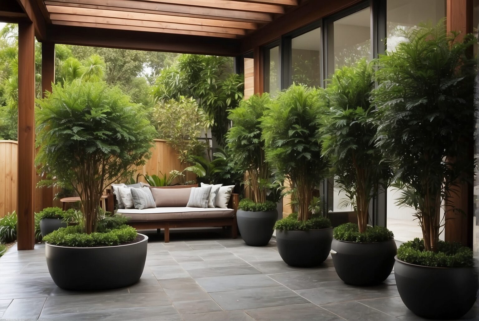 Tall Potted Plants Patio Privacy Australia