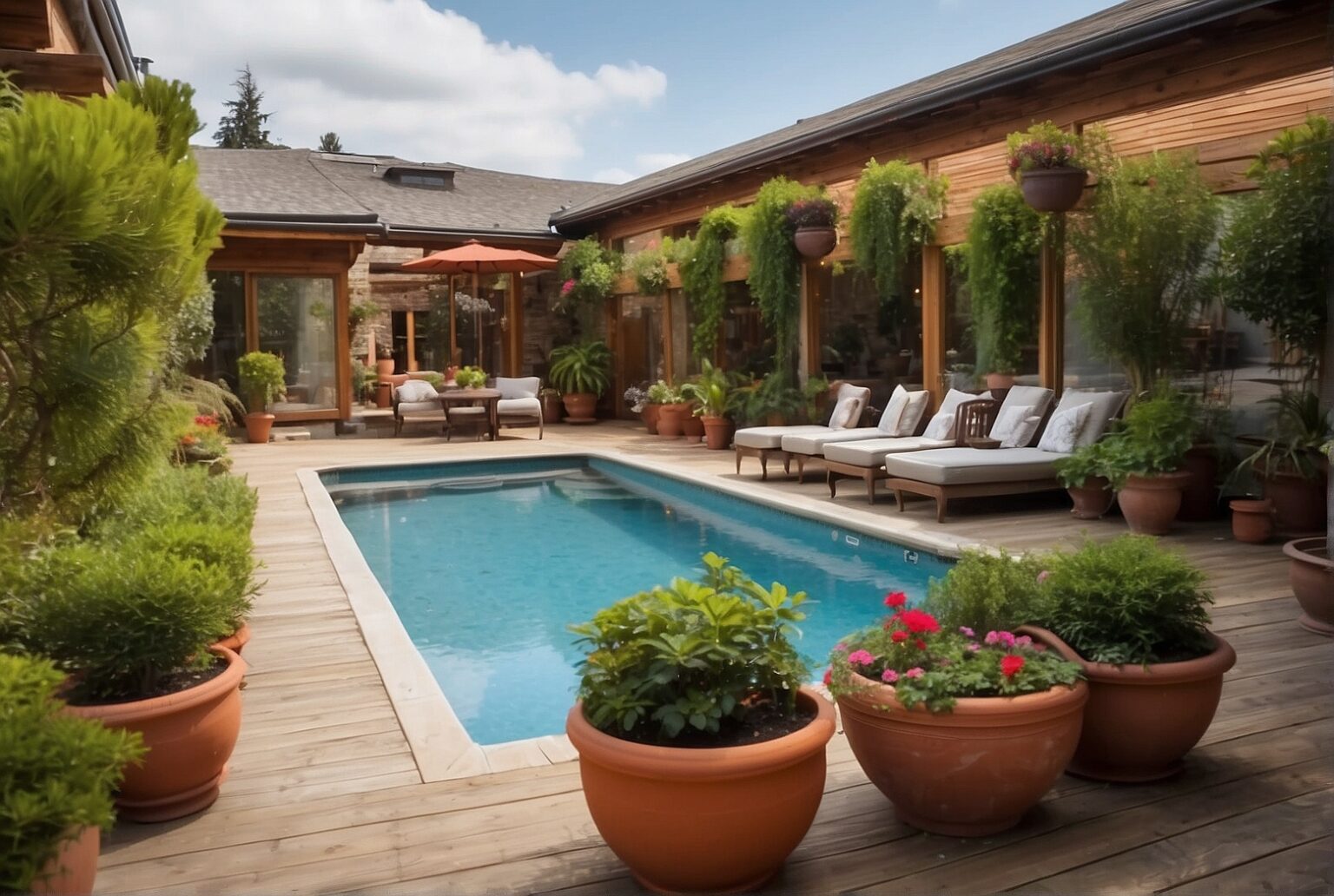 What Are the Best Potted Plants to Put Around a Pool